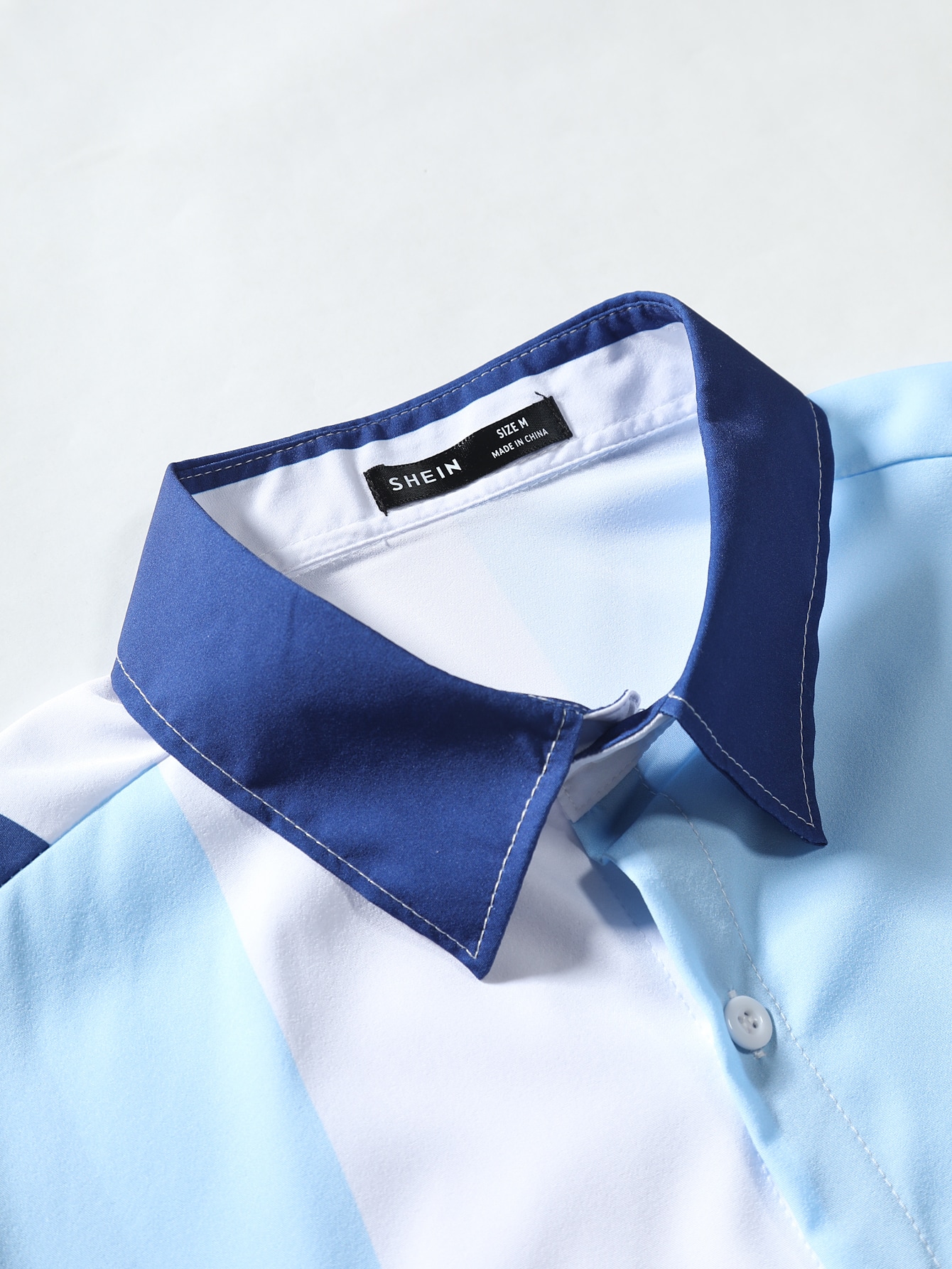 Manfinity Men Colorblock Button Up Shirt Without Tee | SHEIN USA