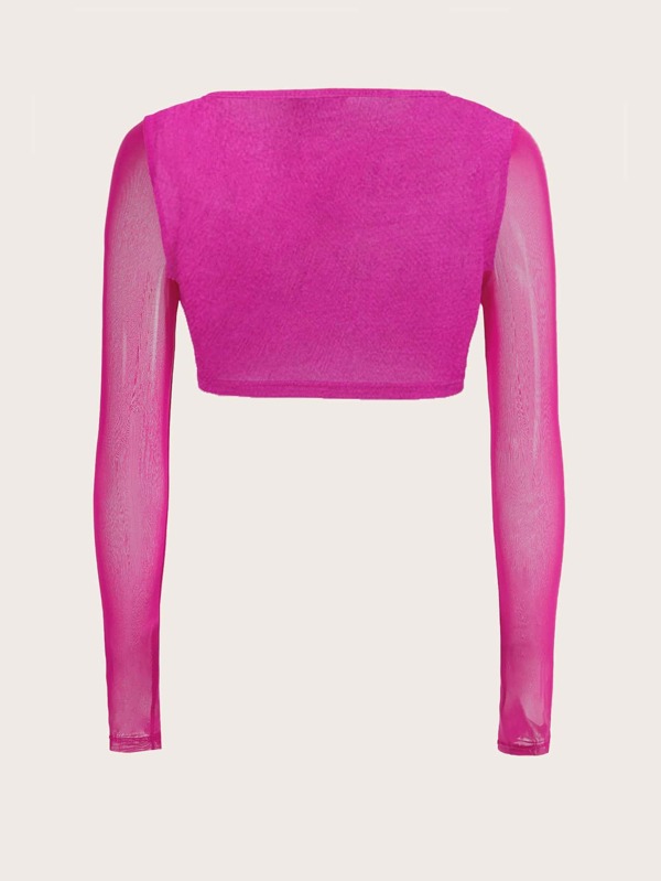 SHEIN ICON Twist Front Cut Out Crop Top | SHEIN USA