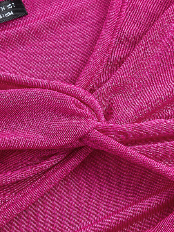 SHEIN ICON Twist Front Cut Out Crop Top | SHEIN USA