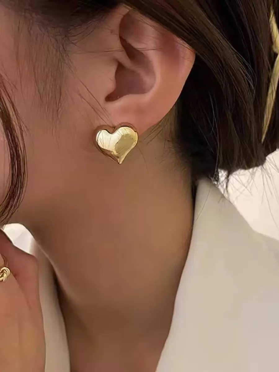 Heart Stud Earrings | SHEIN USA