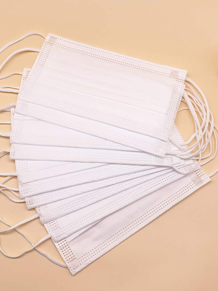 10pcs Solid Color Disposable Masks By Morandi Color | SHEIN USA