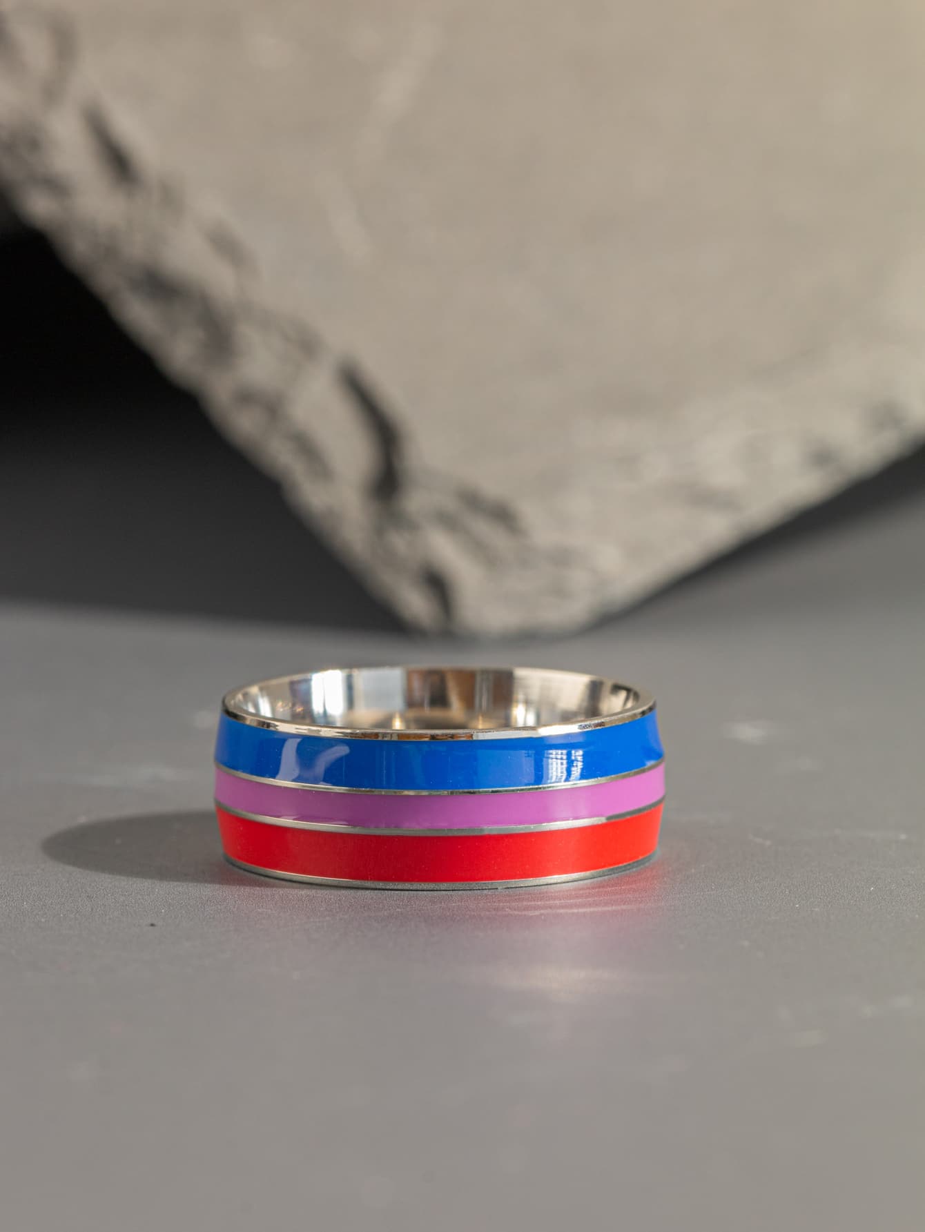 Men LGBT Color Block Ring | SHEIN USA
