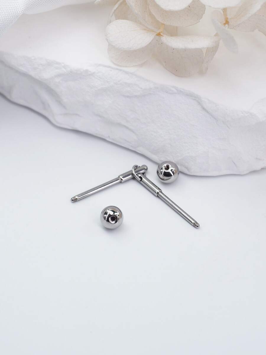 1pc Stainless Steel Minimalist Fashion Ear Gauge For Women Everyday ...