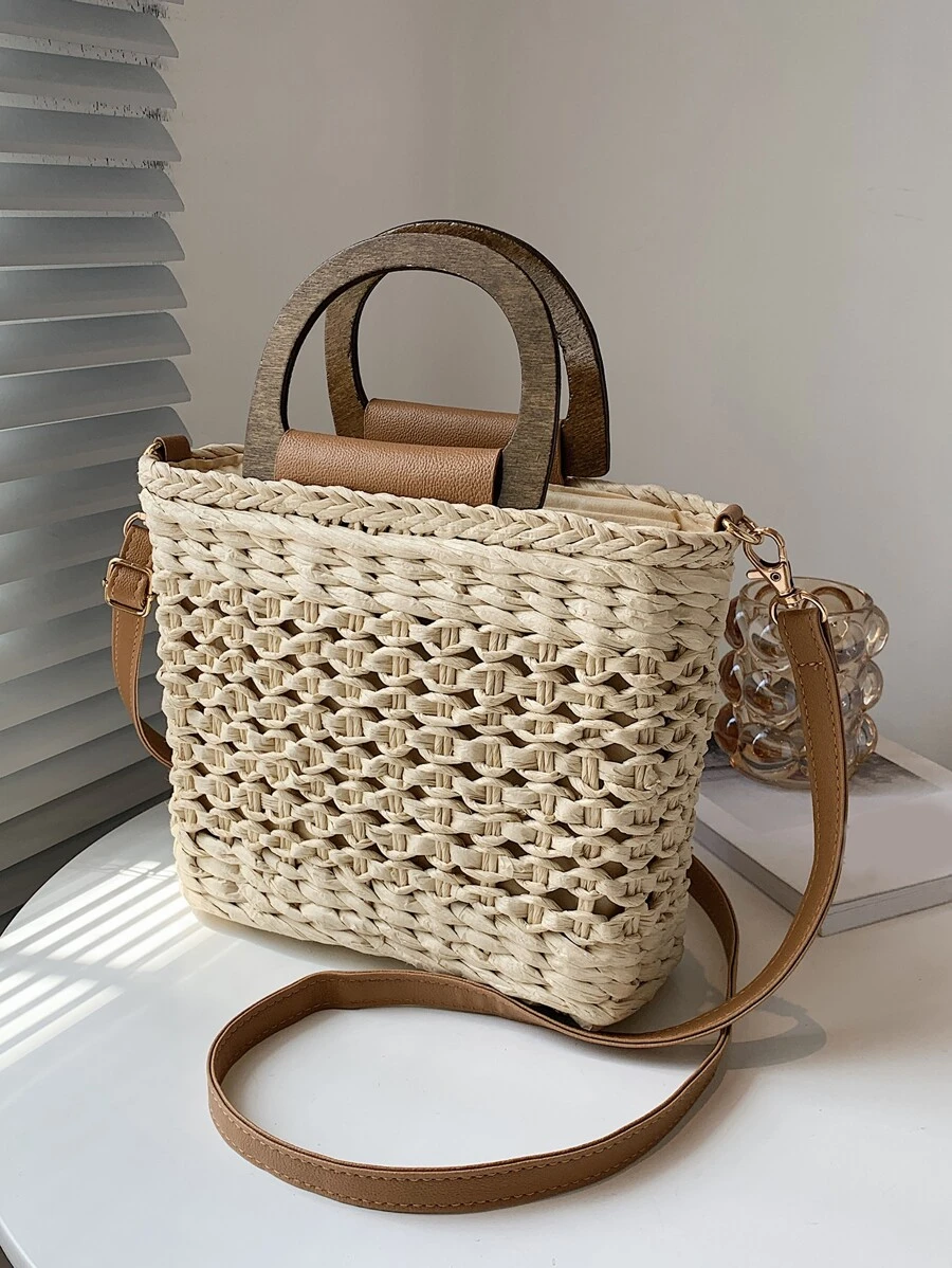 Mini Minimalist Straw Bag | SHEIN USA