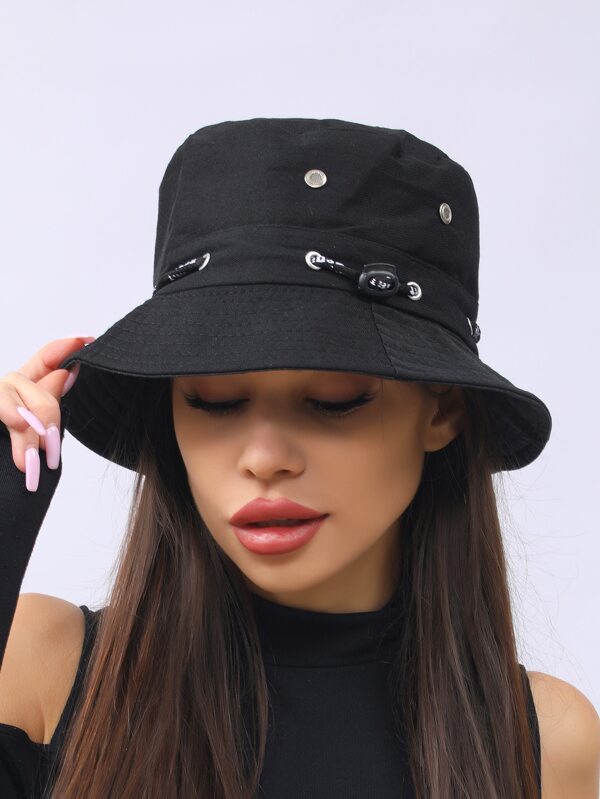 Drawstring Decor Bucket Hat Sun Hat | SHEIN USA
