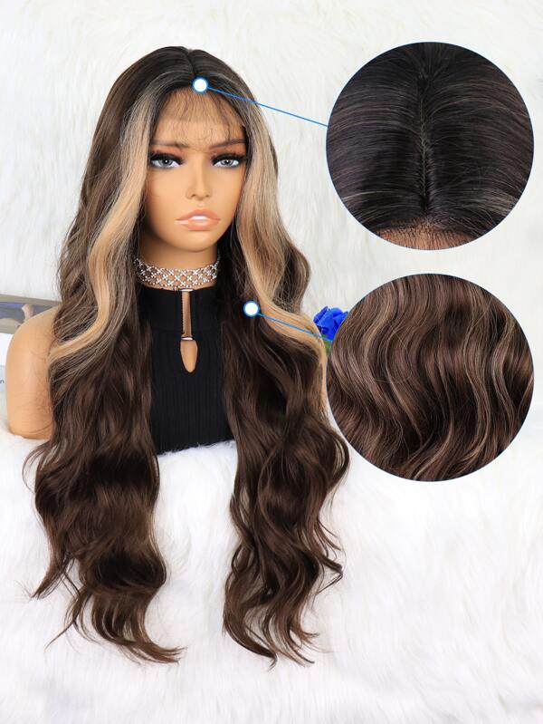Synthetic Heat Resistant U-Part Lace Wigs 4*2 wave hair 28inch ...