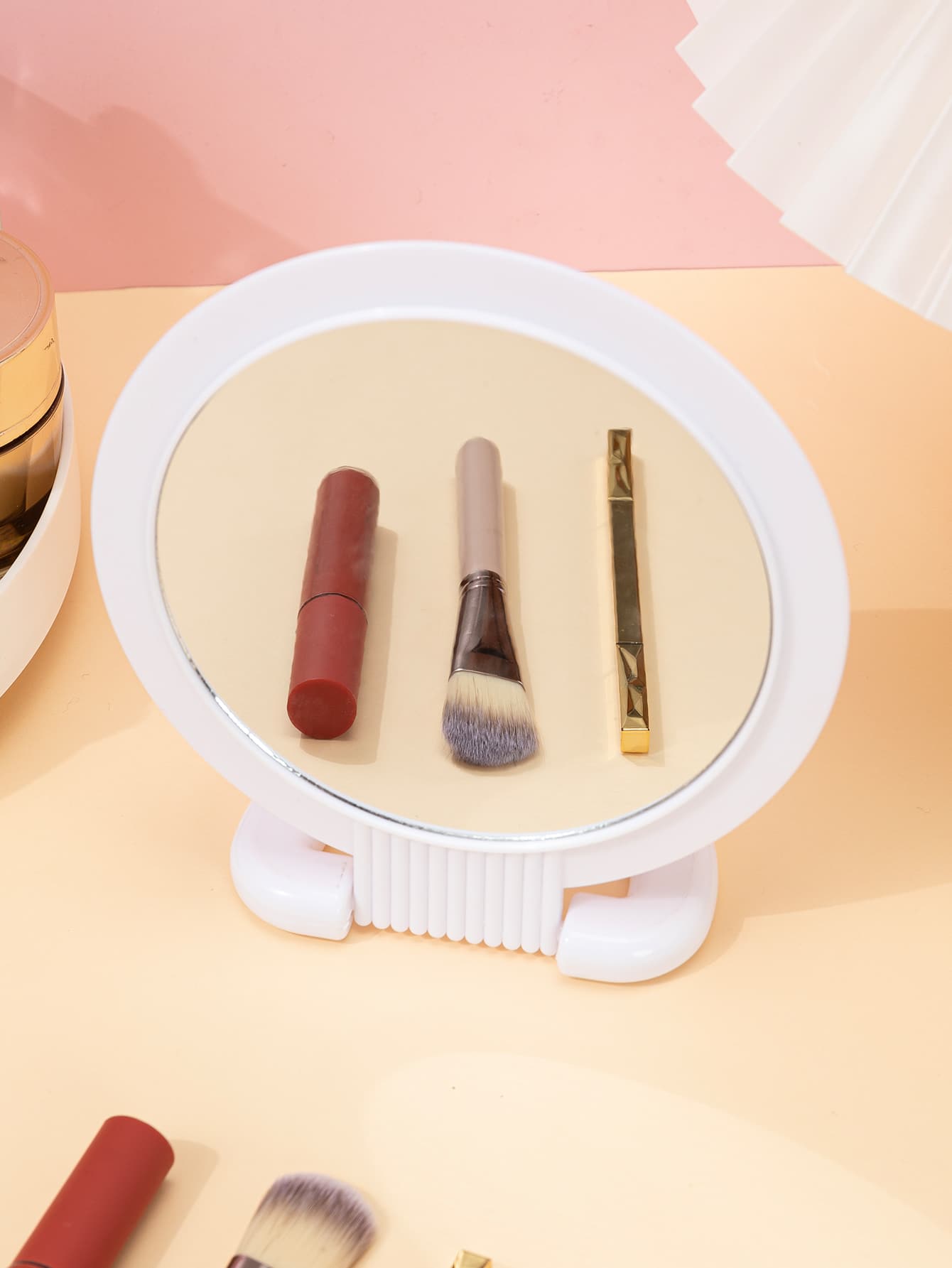 White Folding Tabletop Mirror | SHEIN USA