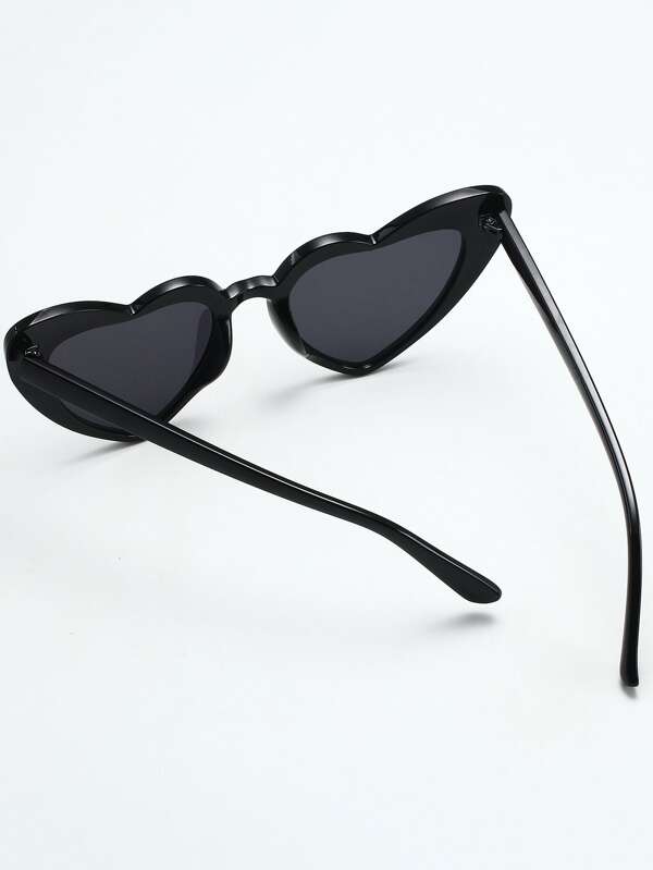 Heart Frame Fashion Glasses Black Shades Shein Usa