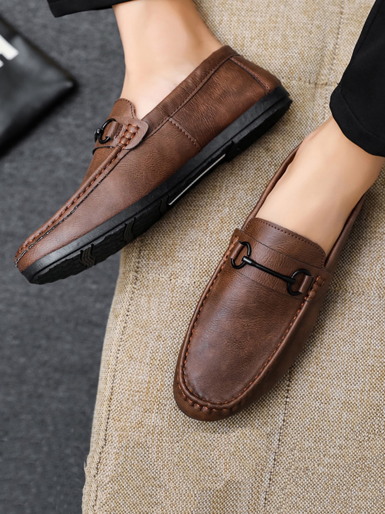 للرجال كاجوال أحذية لوفر صناعي جلد أحذية لوفر