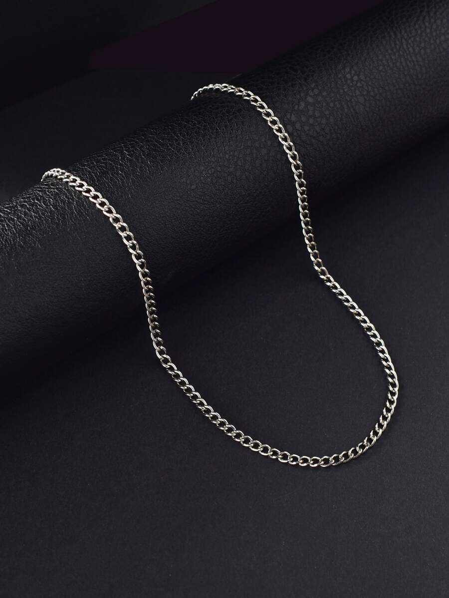 1 collar de cadena metálica simple para hombre adecuado para uso diario ...