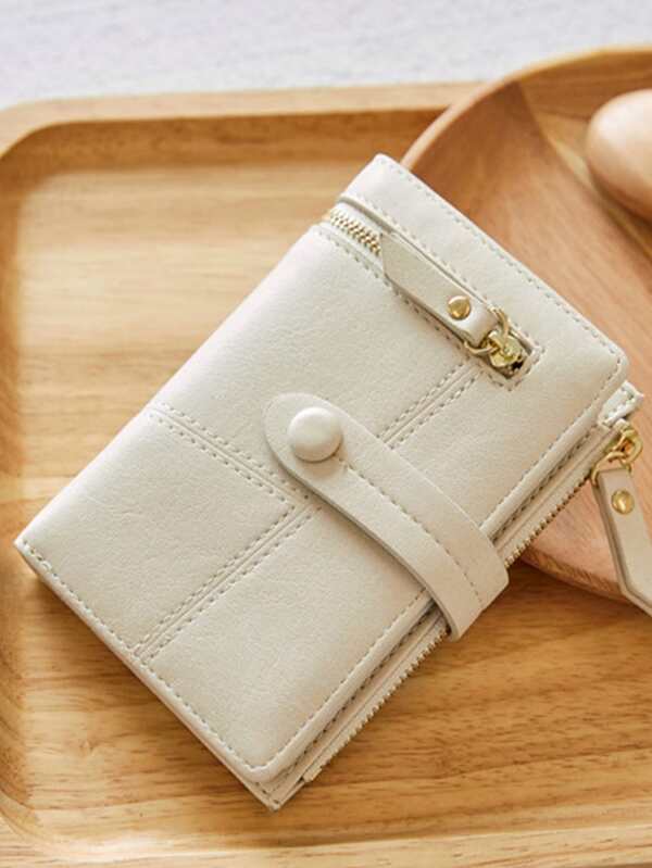 Minimalist Small Wallet Credit Card Small Purse ID Window Trifold Women ...