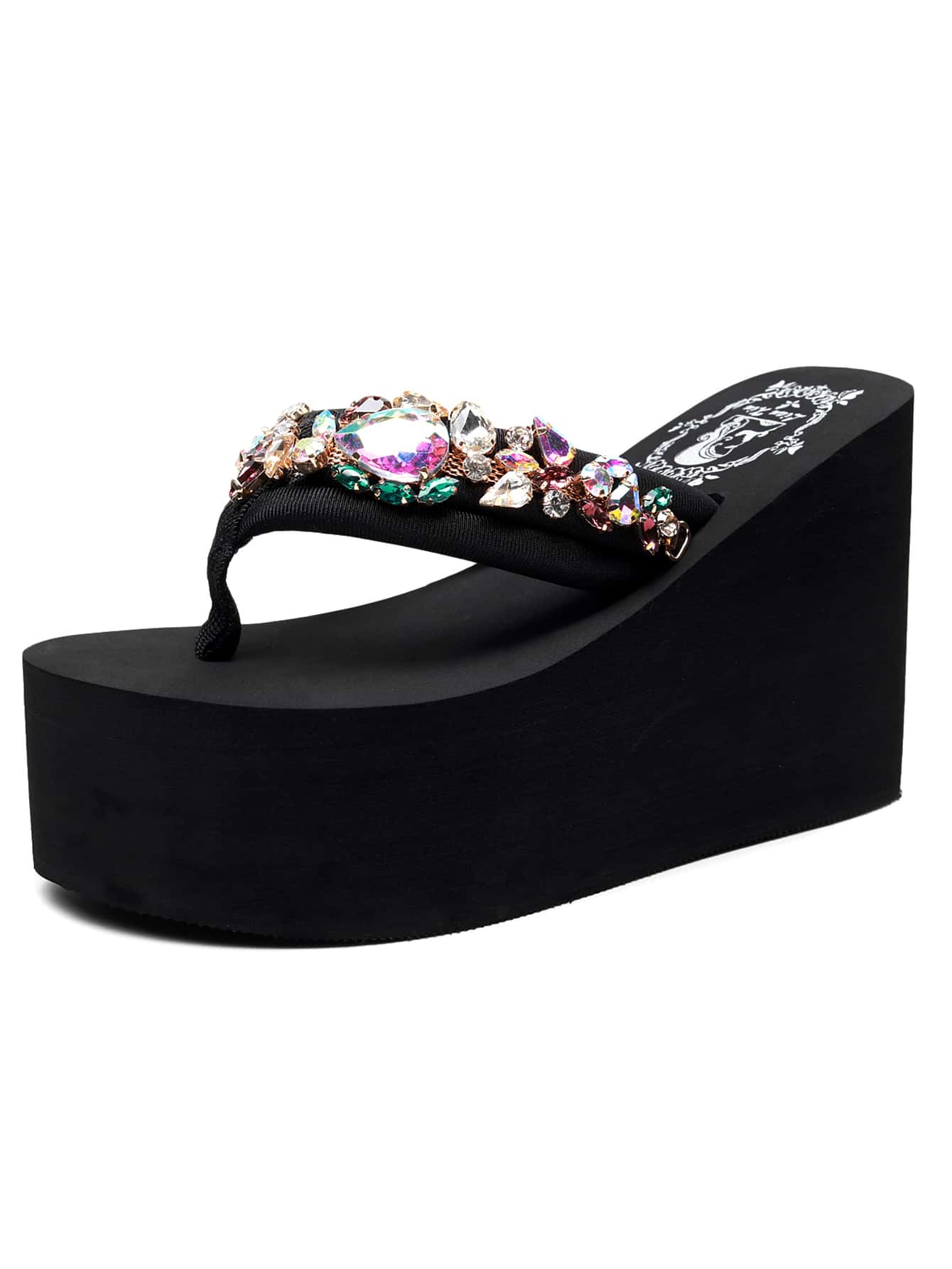 Chanclas con diseño de diamante de imitación | Moda de Mujer | SHEIN México