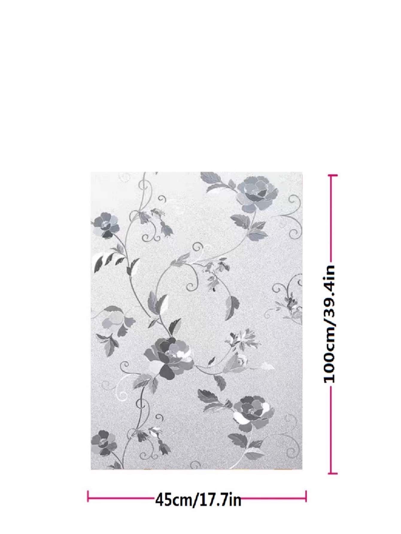 Peony Flower Electrostatic Film Window Sticker | SHEIN USA