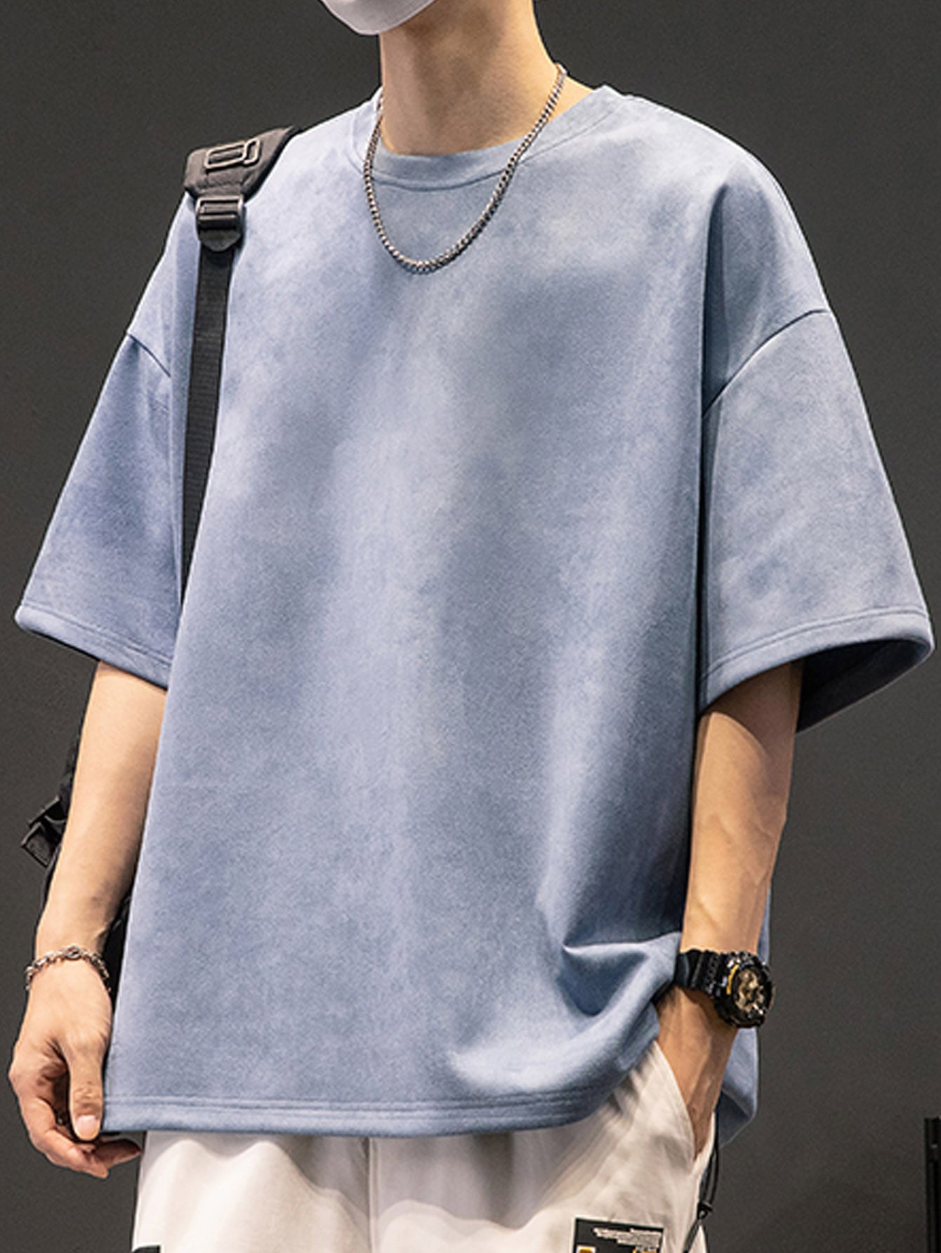 Men Solid Drop Shoulder Tee | SHEIN USA