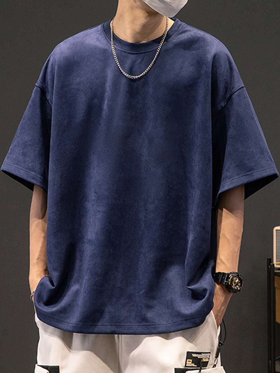 Men Solid Drop Shoulder Tee | SHEIN USA