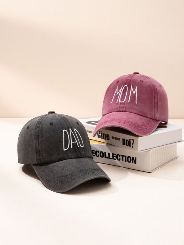 2pcs Letter Embroidered Baseball Cap | SHEIN USA