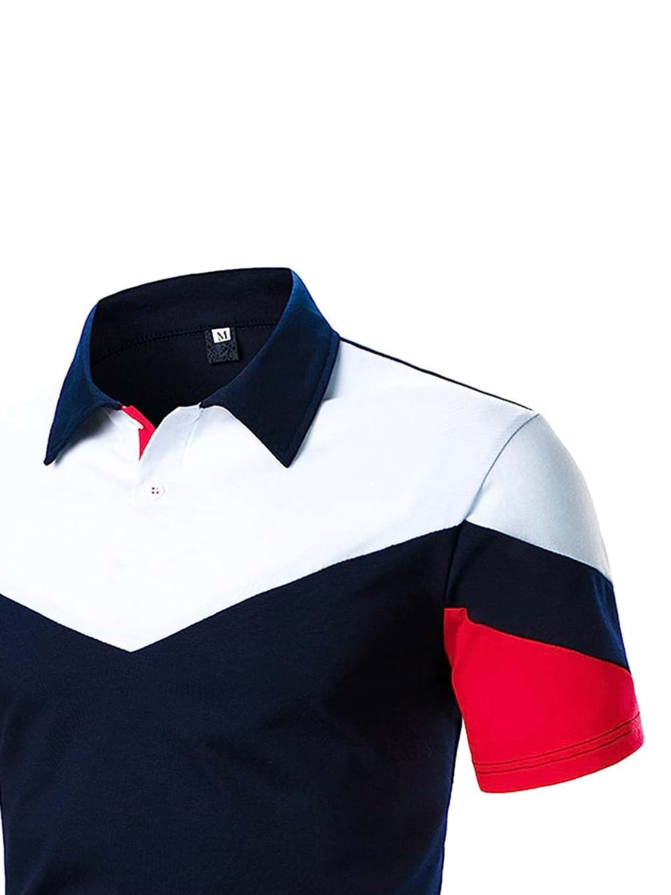 Men Color Block Polo Shirt | SHEIN USA