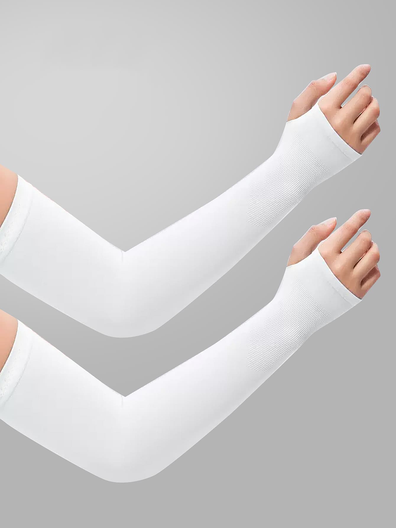 Sun Protective Anti UV 2pcs Sports Solid Sun Protection Arm Sleeve ...