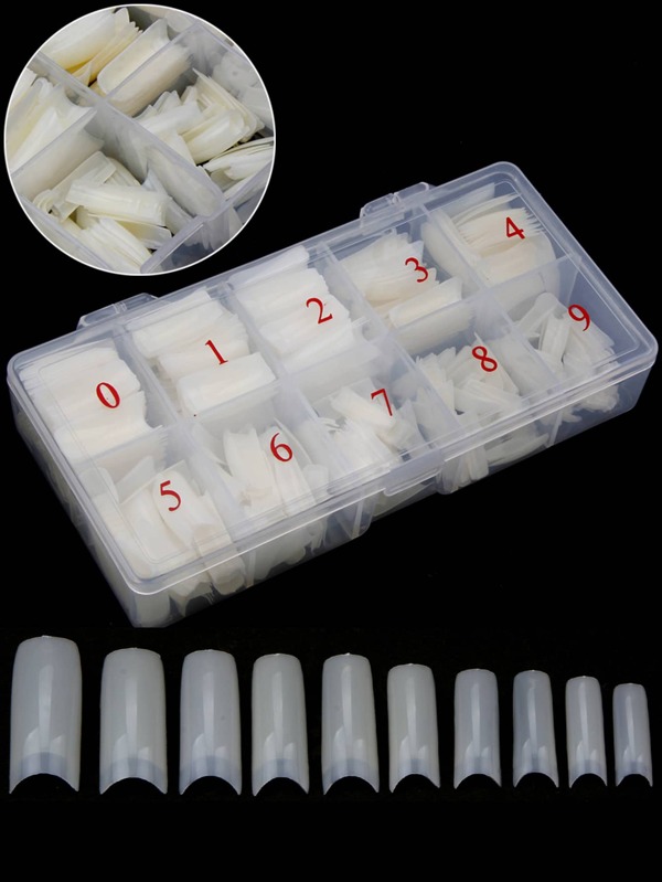 Instantly Upgrade Your Look with 500pcs/Box Artificial Nail Tips Full ...