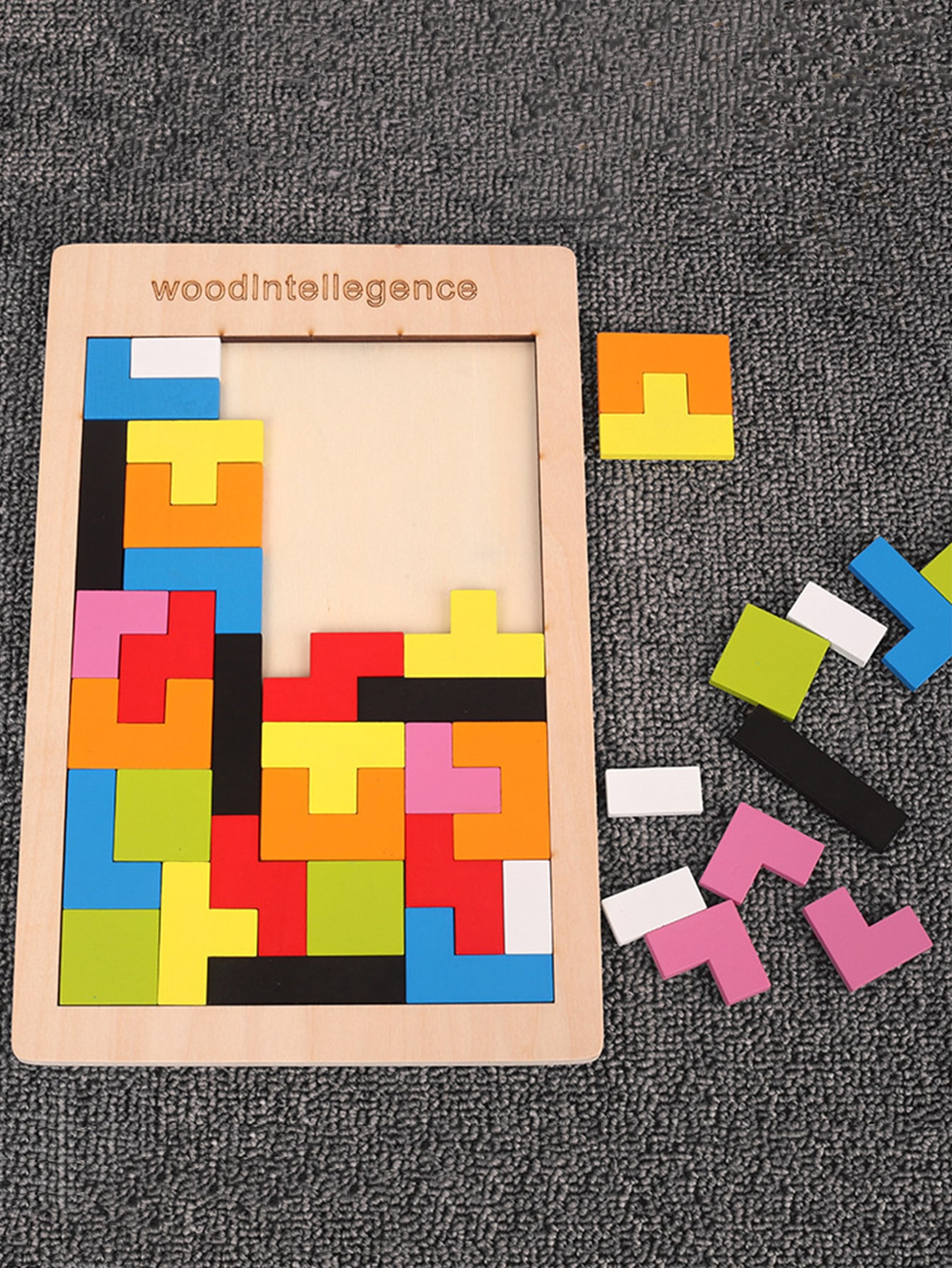 1set Color Block Jigsaw Puzzle, Geometric Design Enlightenment ...