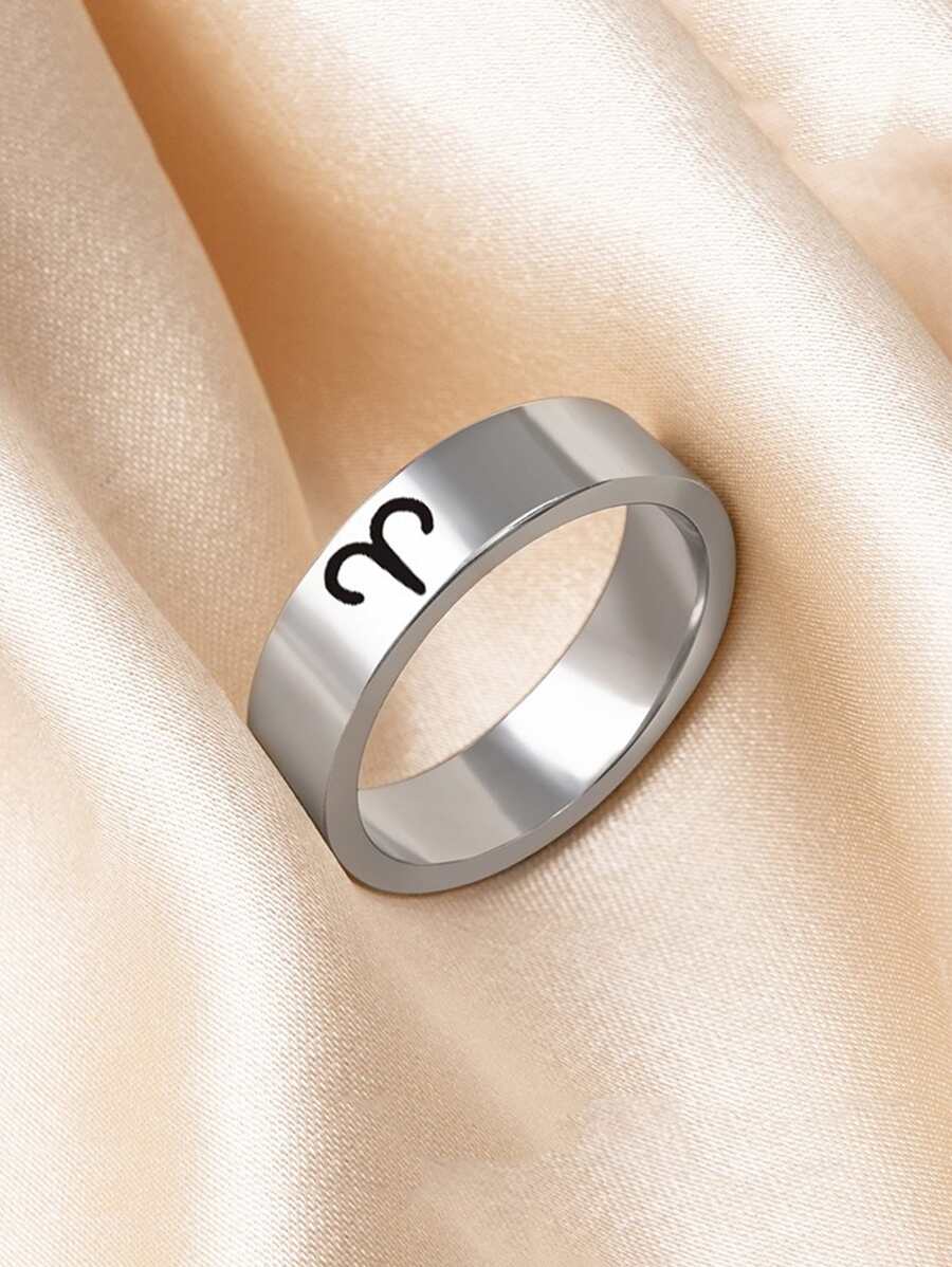 Aries Symbol Detail Ring | SHEIN USA