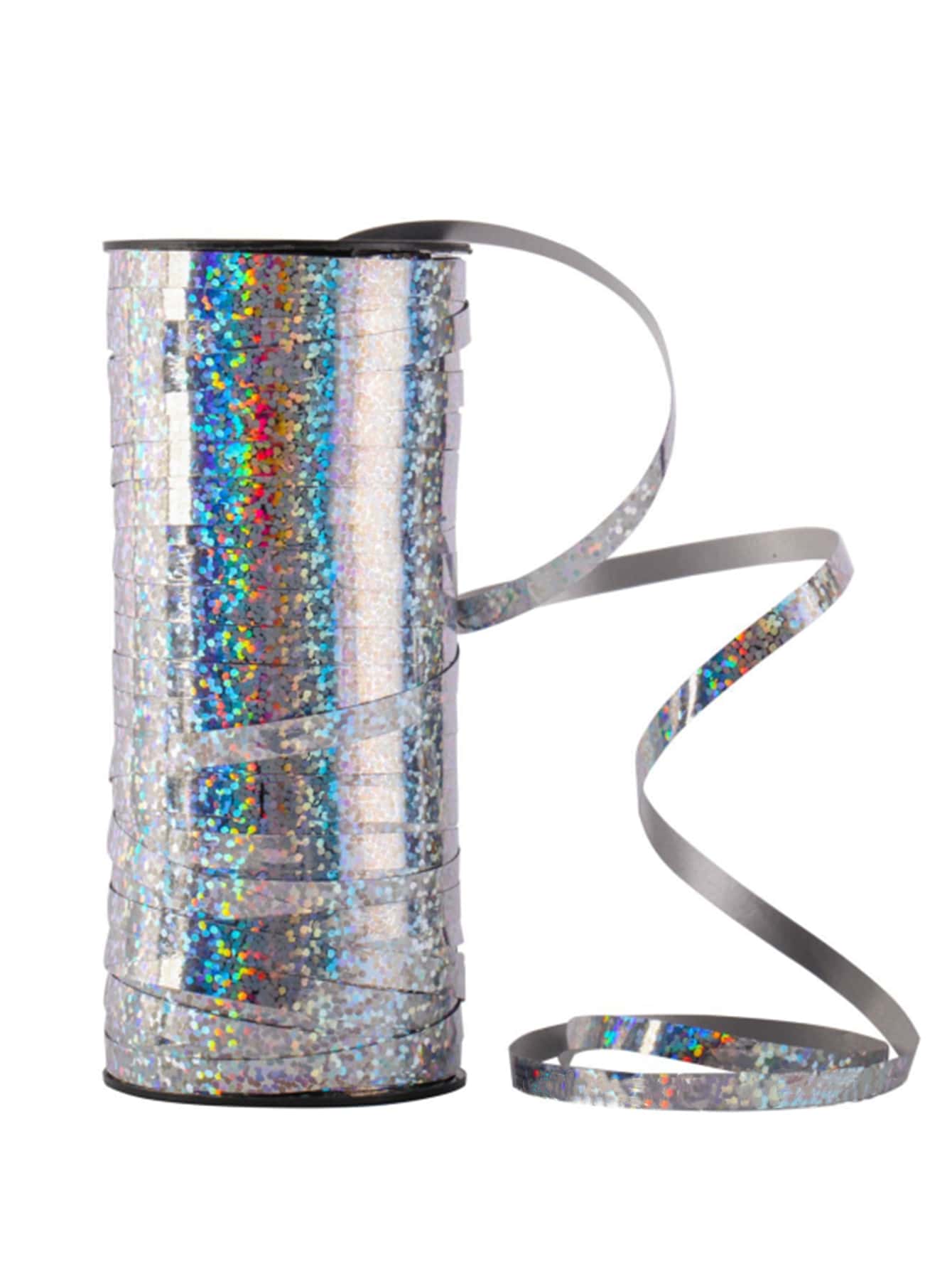 1/2pcs Silver Laser Balloon Ribbon Strings, 100cm Length, | SHEIN USA