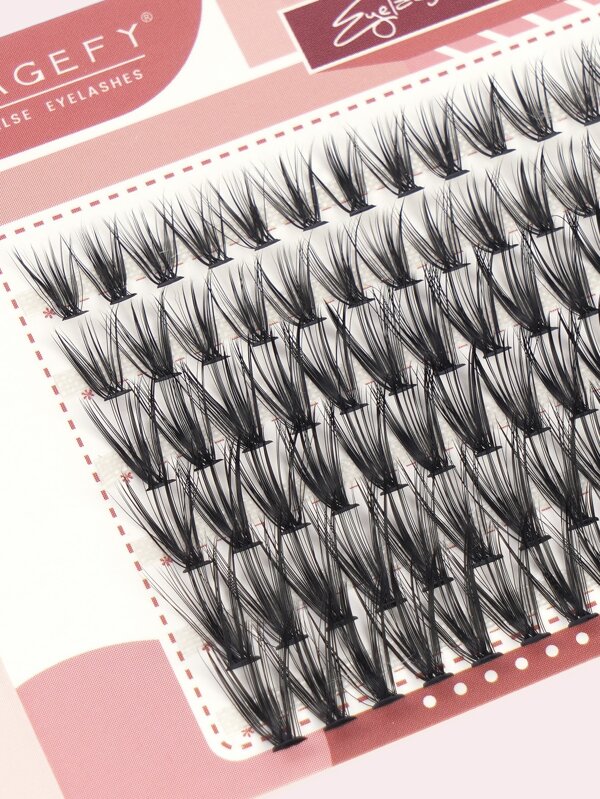 120 Clusters/Box Individual Eyelashes,30d Natural False Eyelashes ...