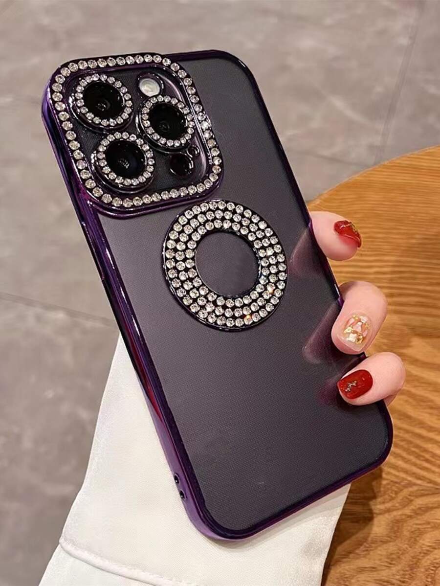 Rhinestone Decor Phone Case | SHEIN USA
