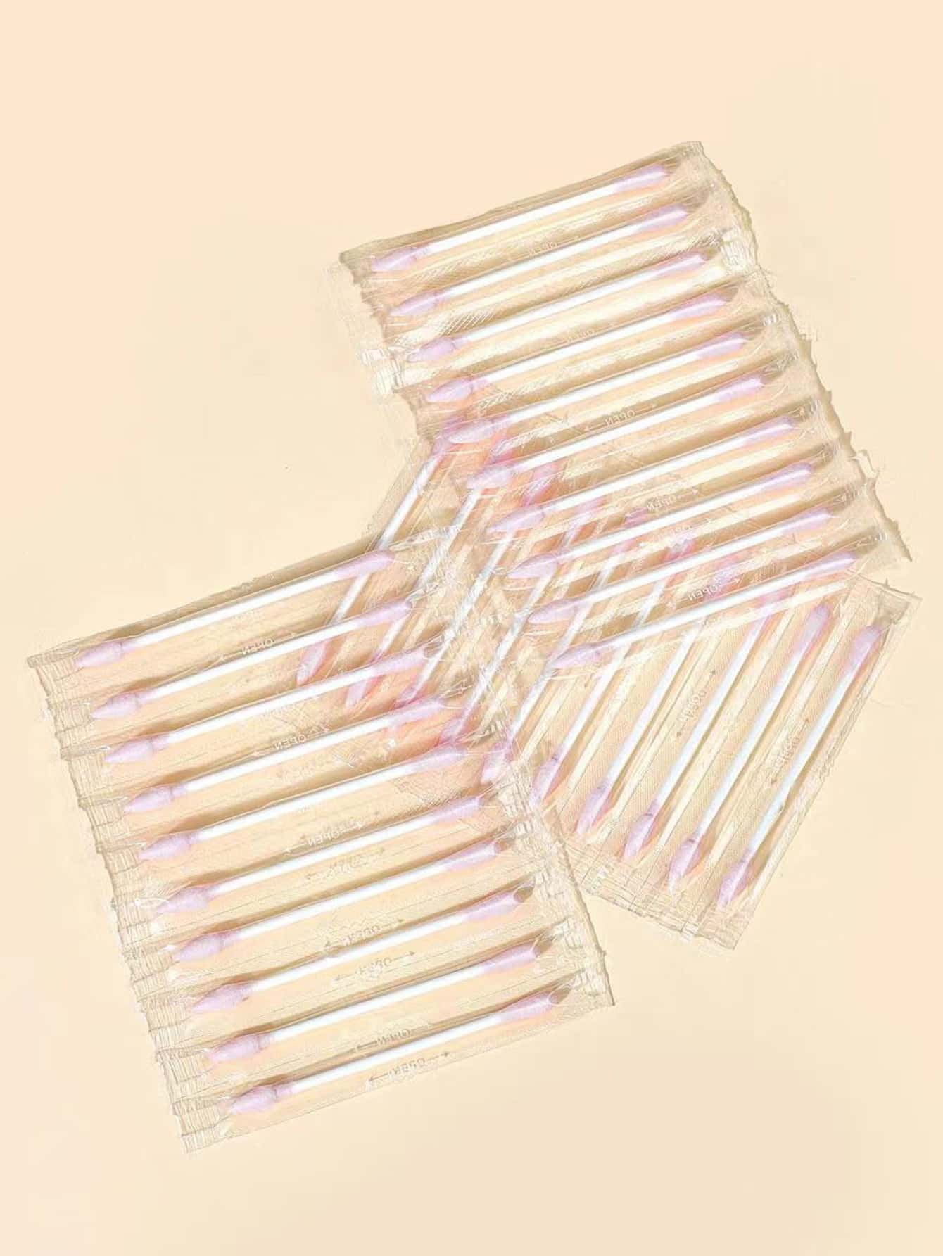 50pcs Individually Packed Double Ended Swabs Travel Swabs For Ear ...