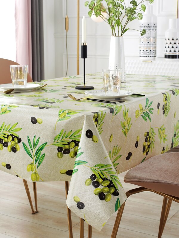 st frukttryck vattentät duk, tecknad PVC rektangel duk för skrivbord ...