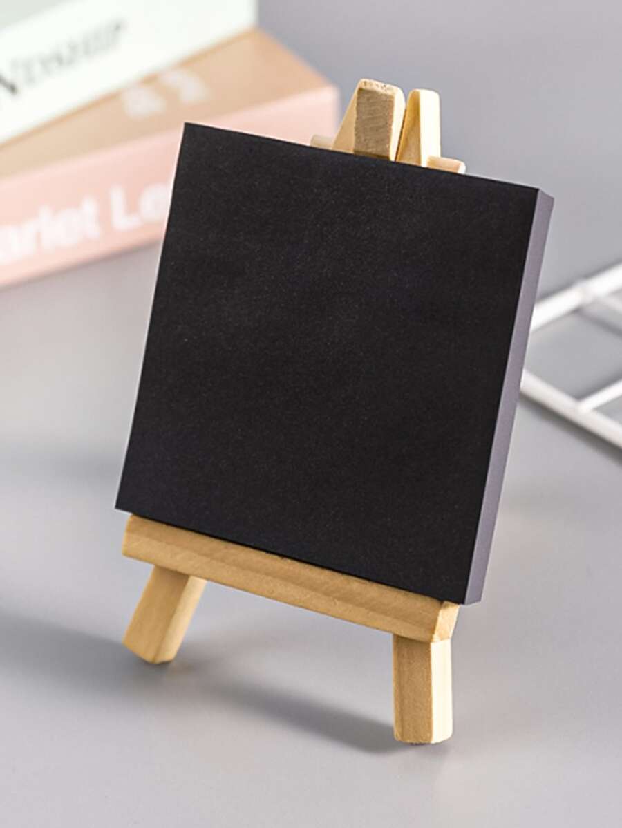 50pcs Black Minimalist Sticky Notes, Cute Solid Color Memo Pad For ...