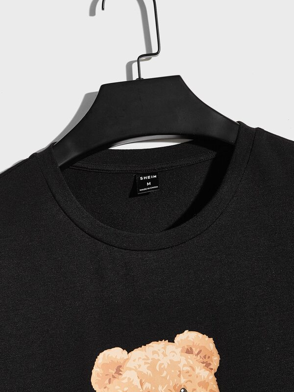 Manfinity Hypemode Men Bear Print Tee | SHEIN UK