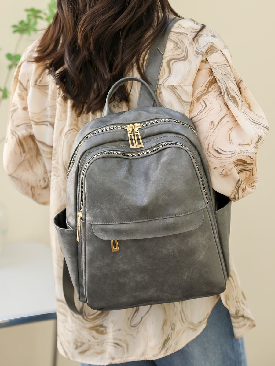 Minimalist Functional Backpack | SHEIN USA