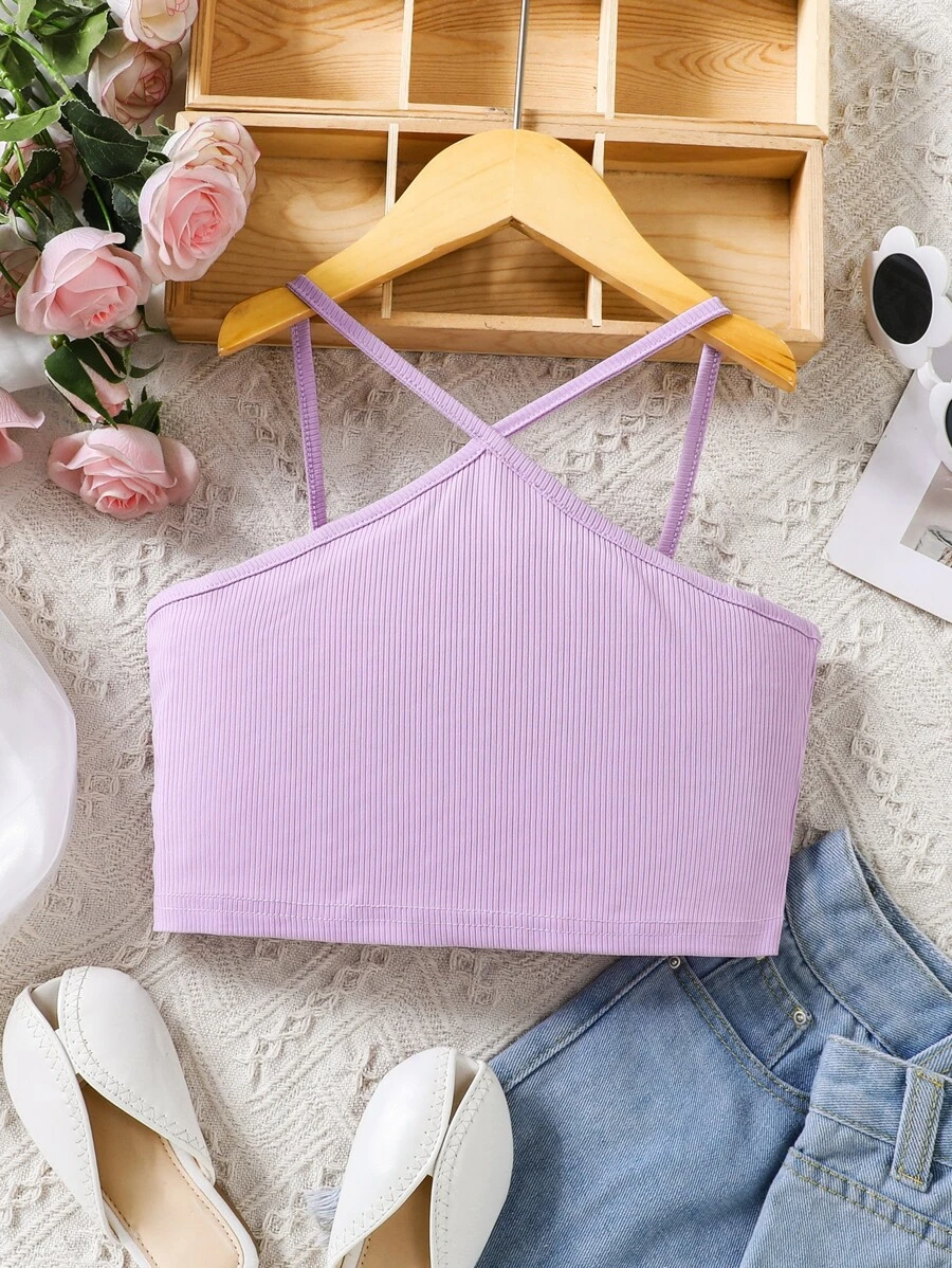 Girls Solid Cami Top | SHEIN USA