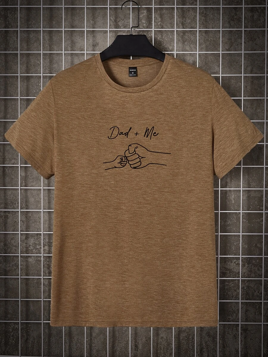 Manfinity Homme Men T-Shirts Fit Crew Neck Short Sleeve Graphic Tee ...