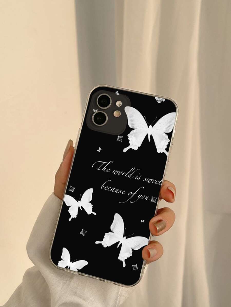 Butterfly Pattern Phone Case | SHEIN USA