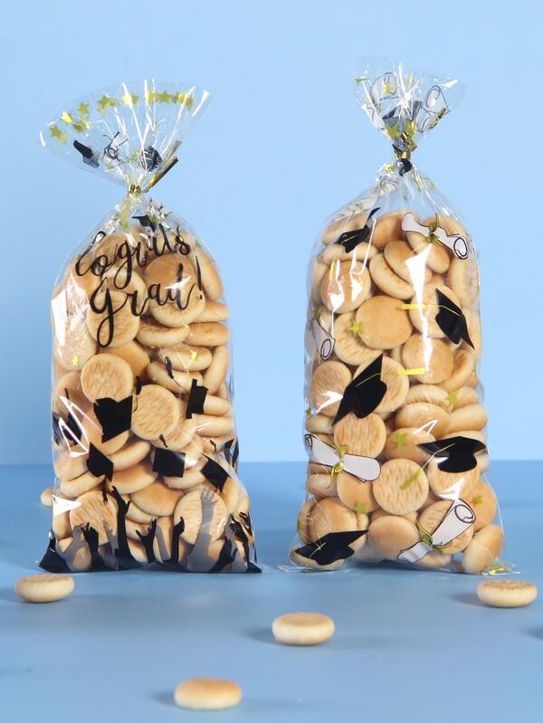 100pcs Slogan Graphic Candy Packaging Bag | SHEIN USA