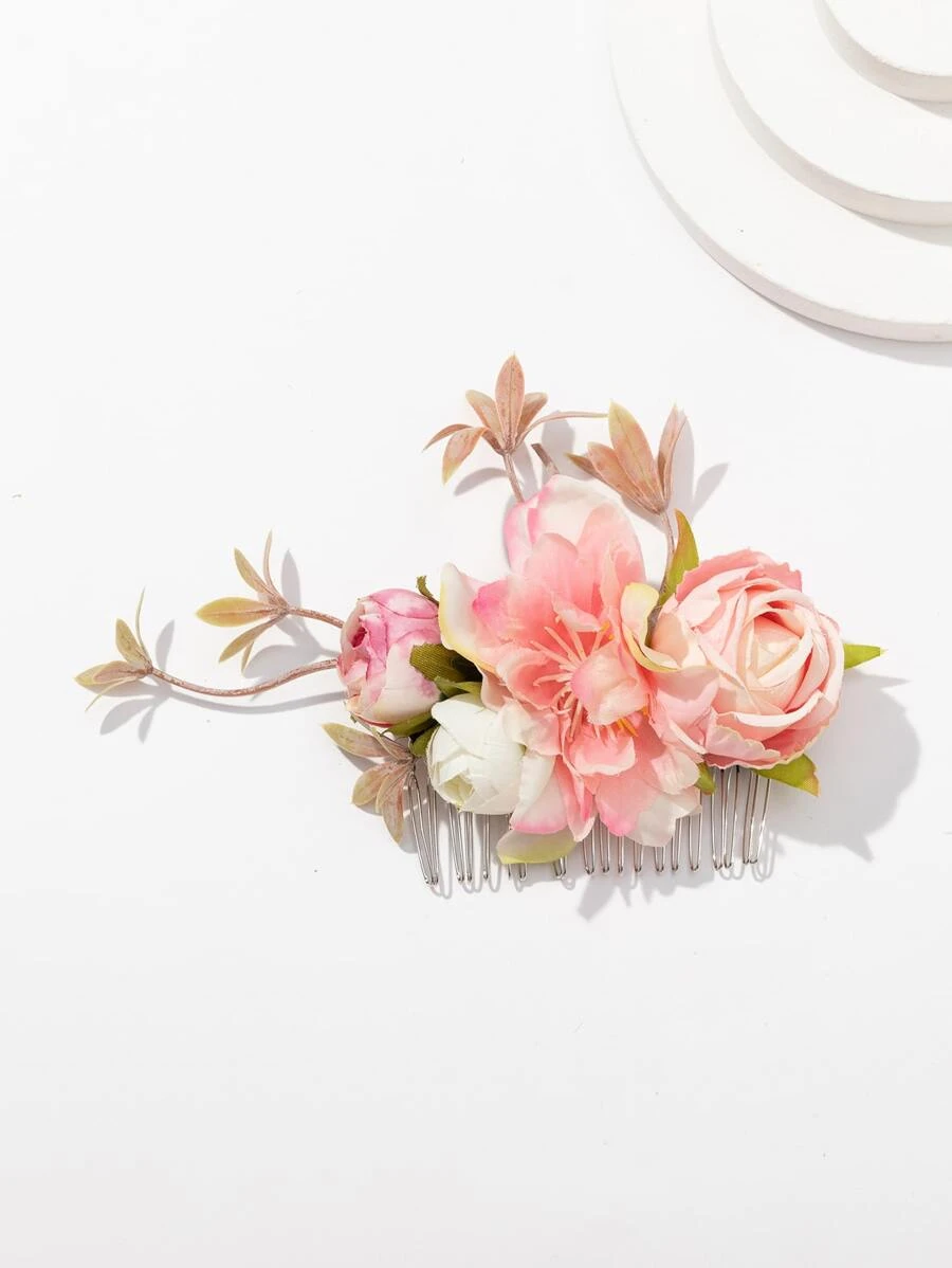 Flower Decor Hair Comb | SHEIN USA