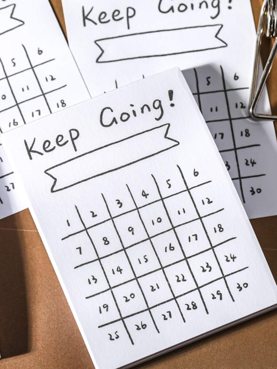 50pcs Number Pattern Memo Pad | SHEIN USA