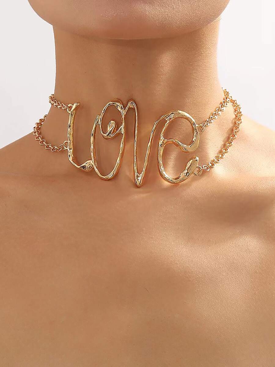 Letter Decor Choker | SHEIN USA
