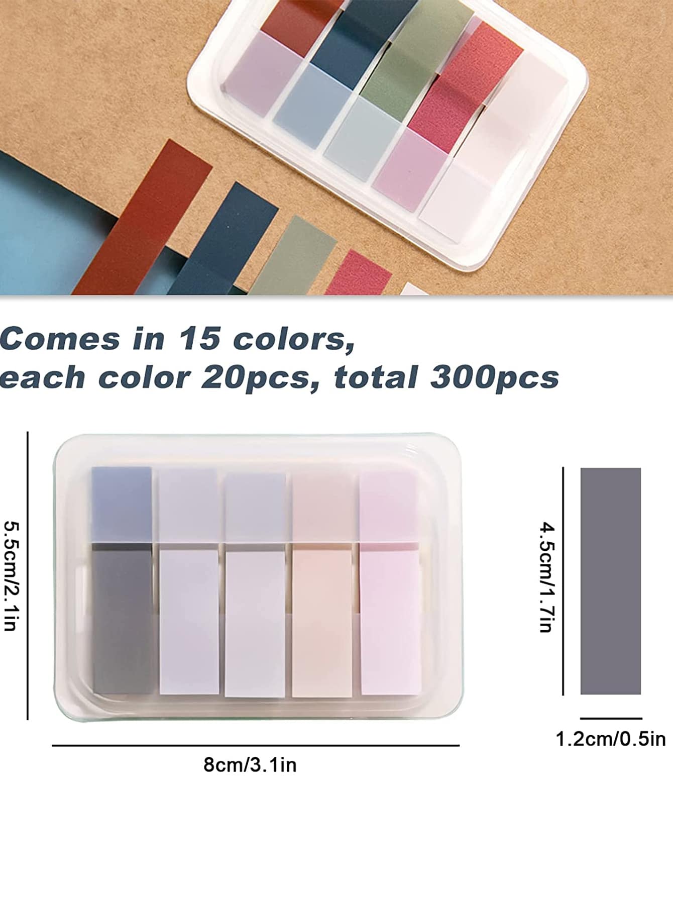 3pcs Index Sticker Sticky Note Can Write Label Sticker Book Sticky Note ...