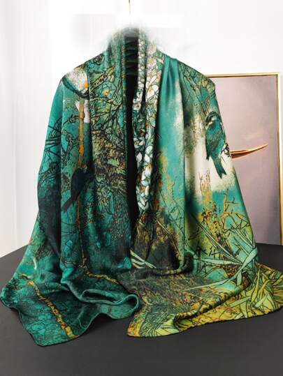 1pc Tree Pattern Scarf Fashion Scarf | SHEIN UK