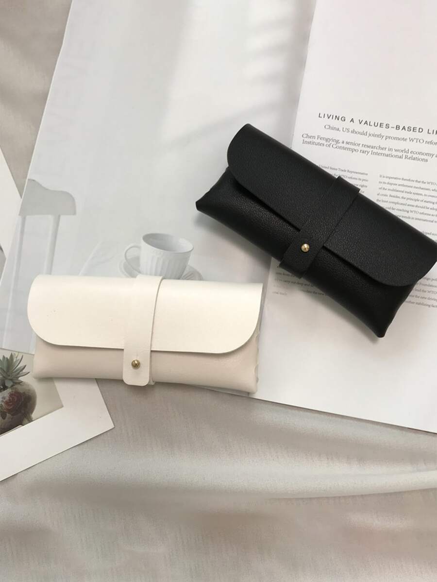 1pc Random Solid Glasses Case | SHEIN USA