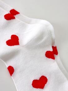 Heart Pattern Crew Socks | SHEIN USA