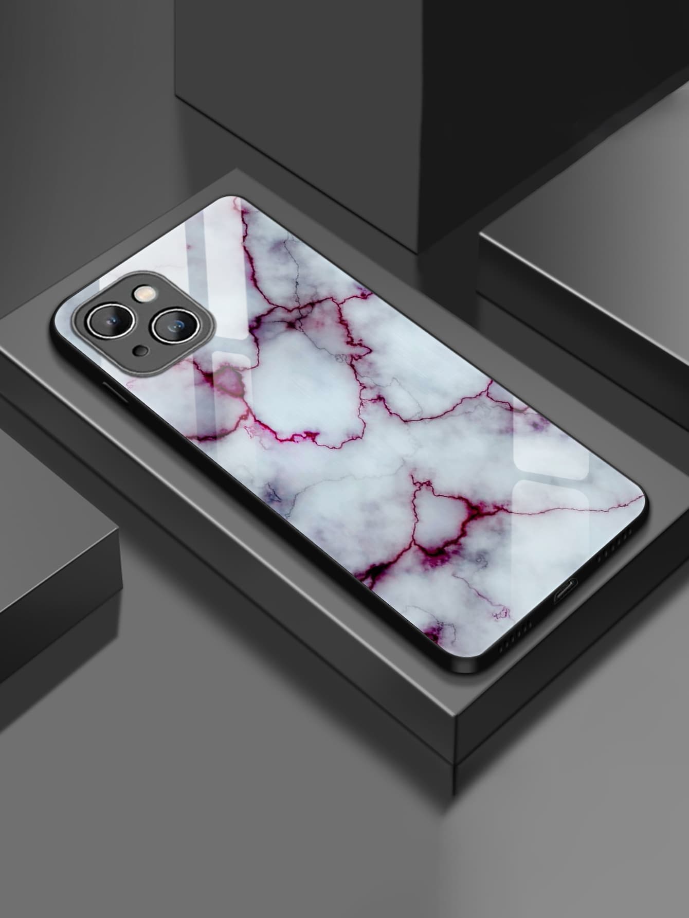 Marble Pattern Phone Case | SHEIN USA