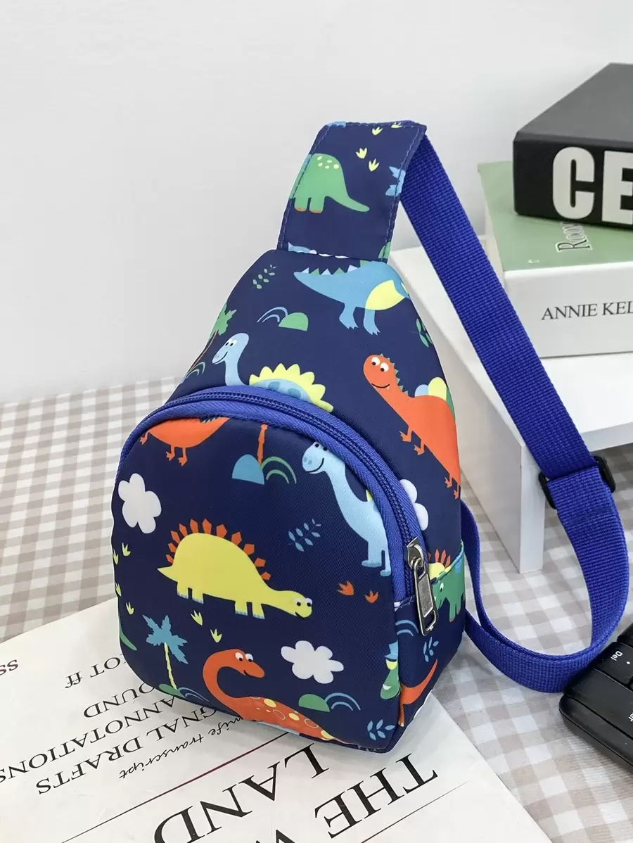 Adorable Mini Crossbody Bag For Kids Dinosaur Print Fashion Casual ...