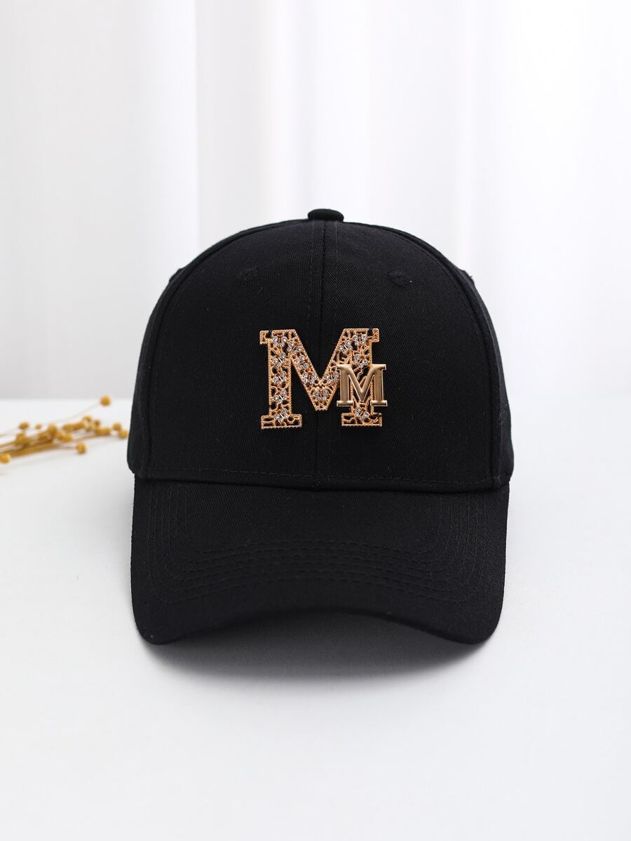 Rhinestone Detail Letter Decor Baseball Cap | SHEIN USA