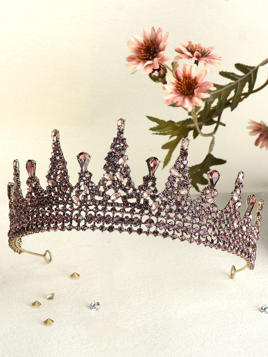 Rhinestone Crown Design Headband Tiaras | SHEIN UK