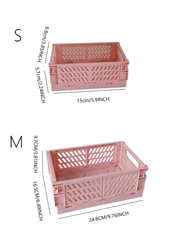 1pc PP Storage Basket, Minimalist White Desktop Storage Basket For Home ...