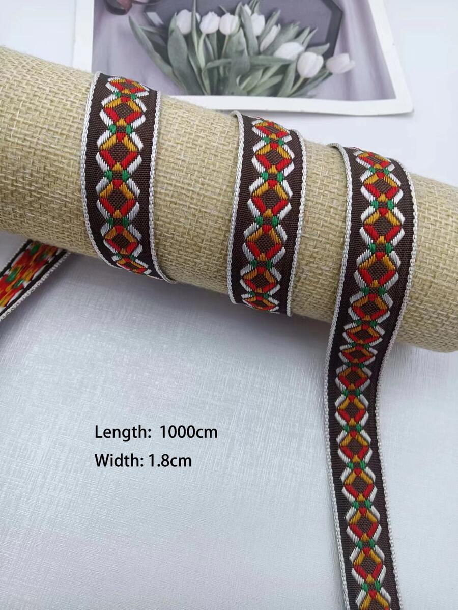 1roll Jacquard DIY Webbing, Modern Polyester Decorative Webbing | SHEIN USA